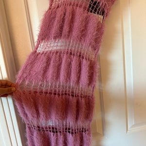 The Ragged Priest | Dresses | Ragged Priest Pink Fur Chain Link Maxi ...